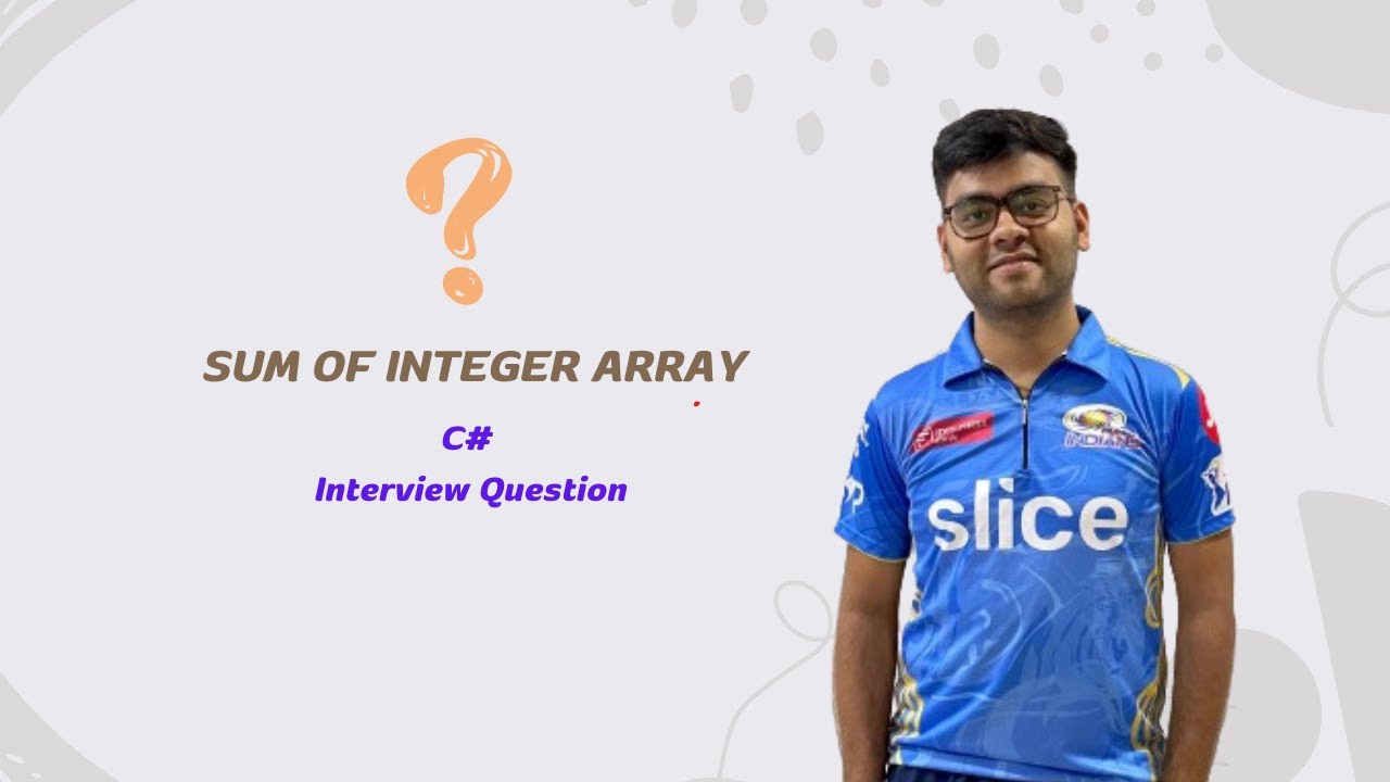 Sum Of Integer Array For Given Start And End Index C Interview 9291