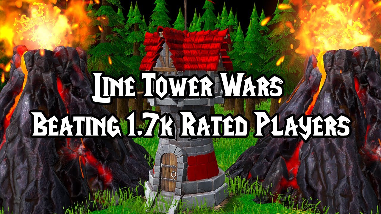 Line Tower Wars - Beating 1.7k Rated Players - YouTube