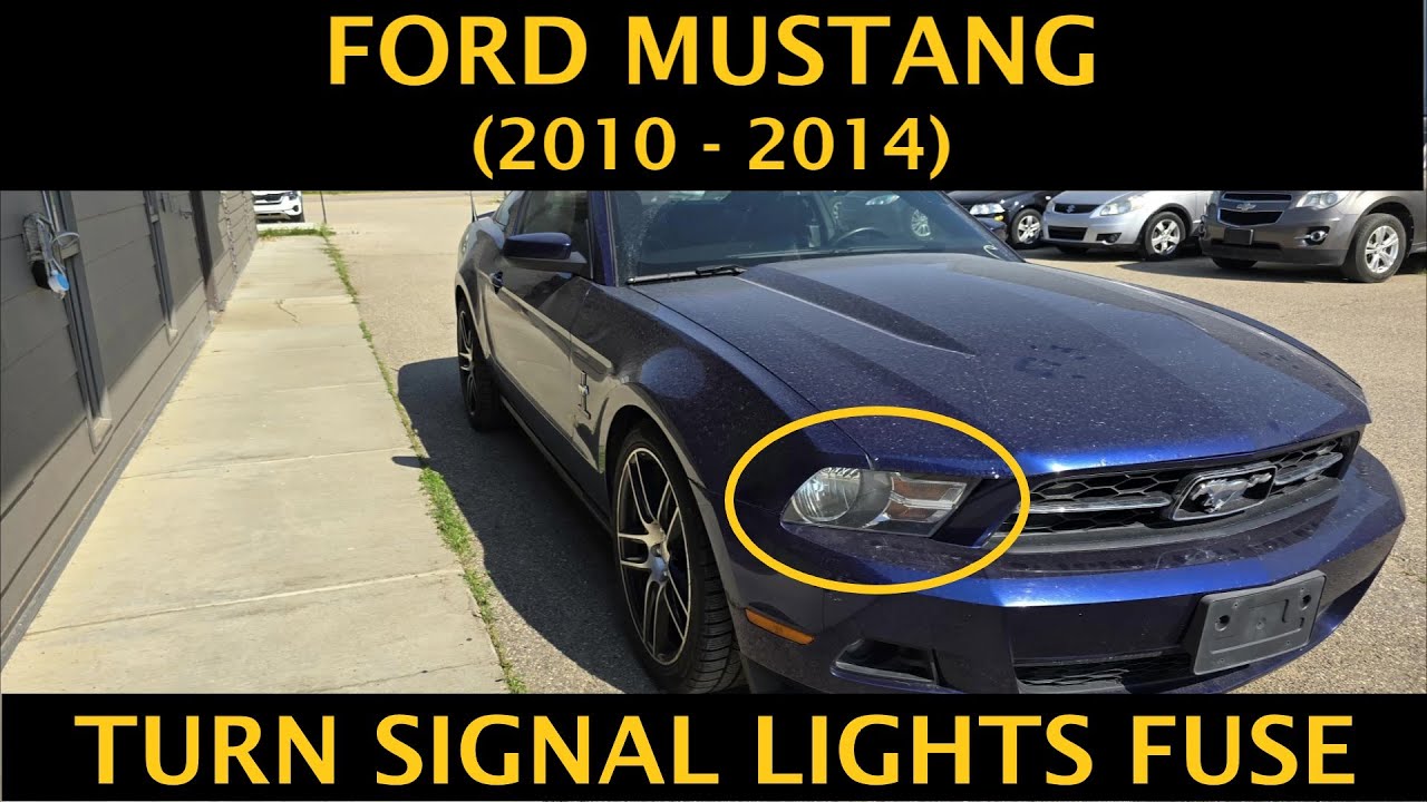 Ford Mustang - TURN SIGNAL LIGHTS FUSE LOCATION (2010 - 2014) - YouTube