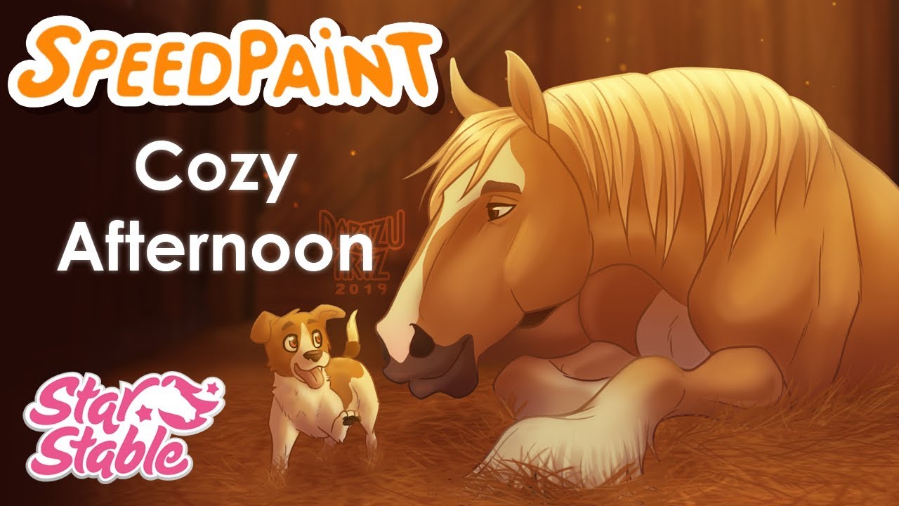 Speedpaint 💛🧡 Cozy Afternoon 🧡💛 Star Stable Online OC - YouTube