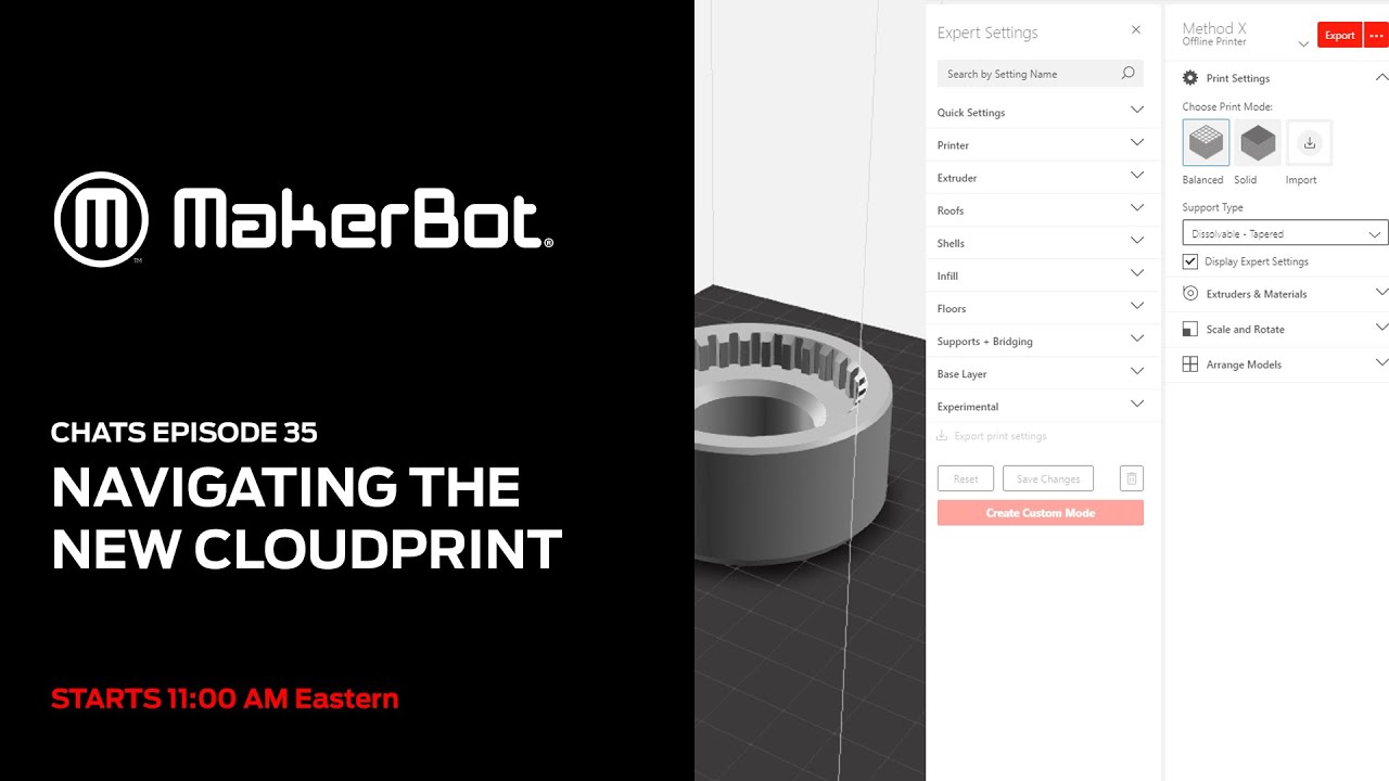 MakerBot Chats [ep 35] Navigating the New Cloudprint™ - YouTube
