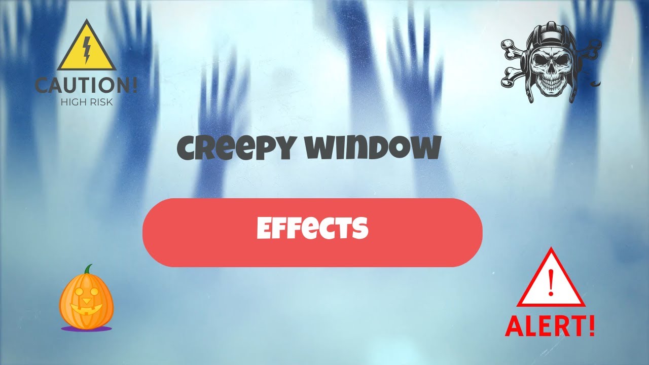 Halloween creepy scary window projector visual and sound effects - YouTube