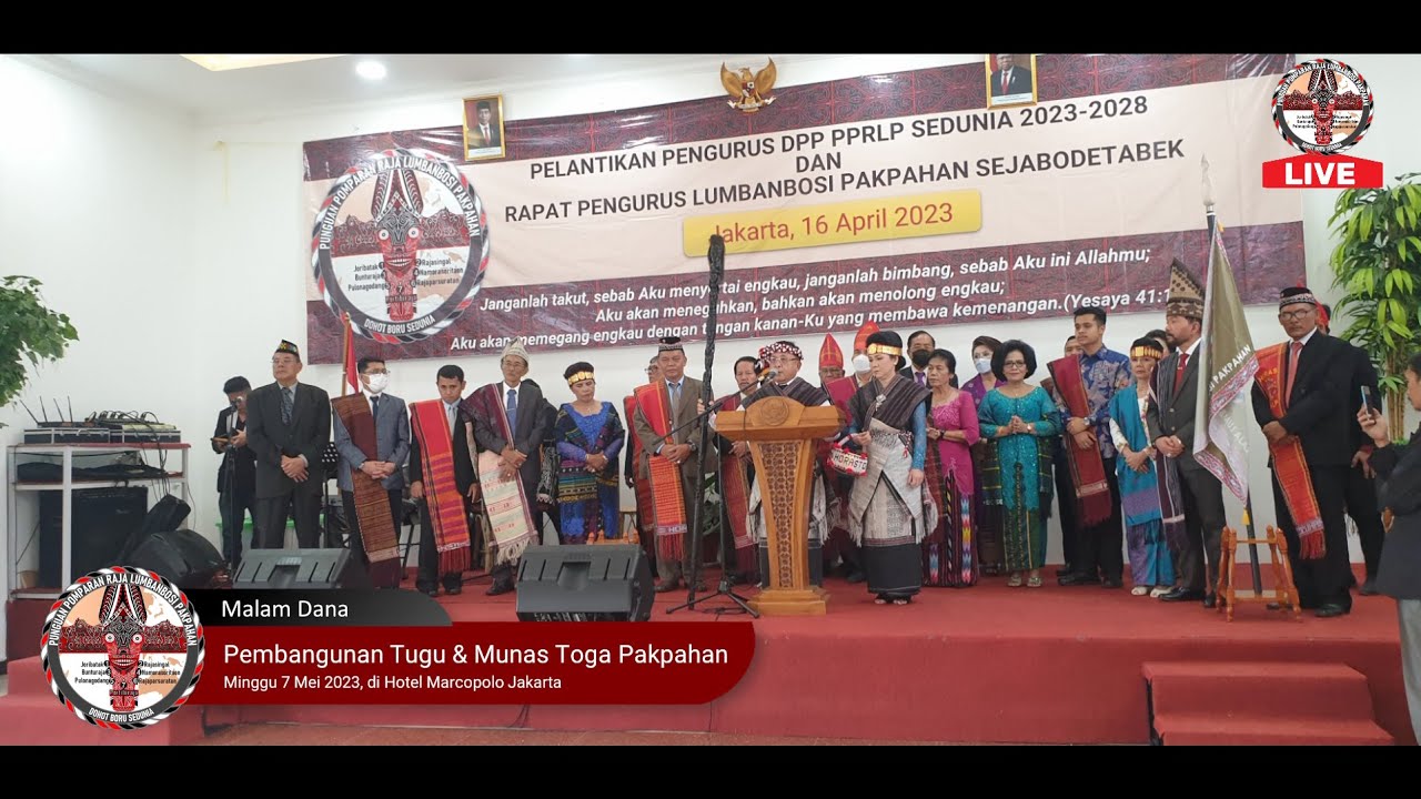 Malam Penggalangan Dana Pembangunan Tugu & Munas Toga Pakpahan - YouTube
