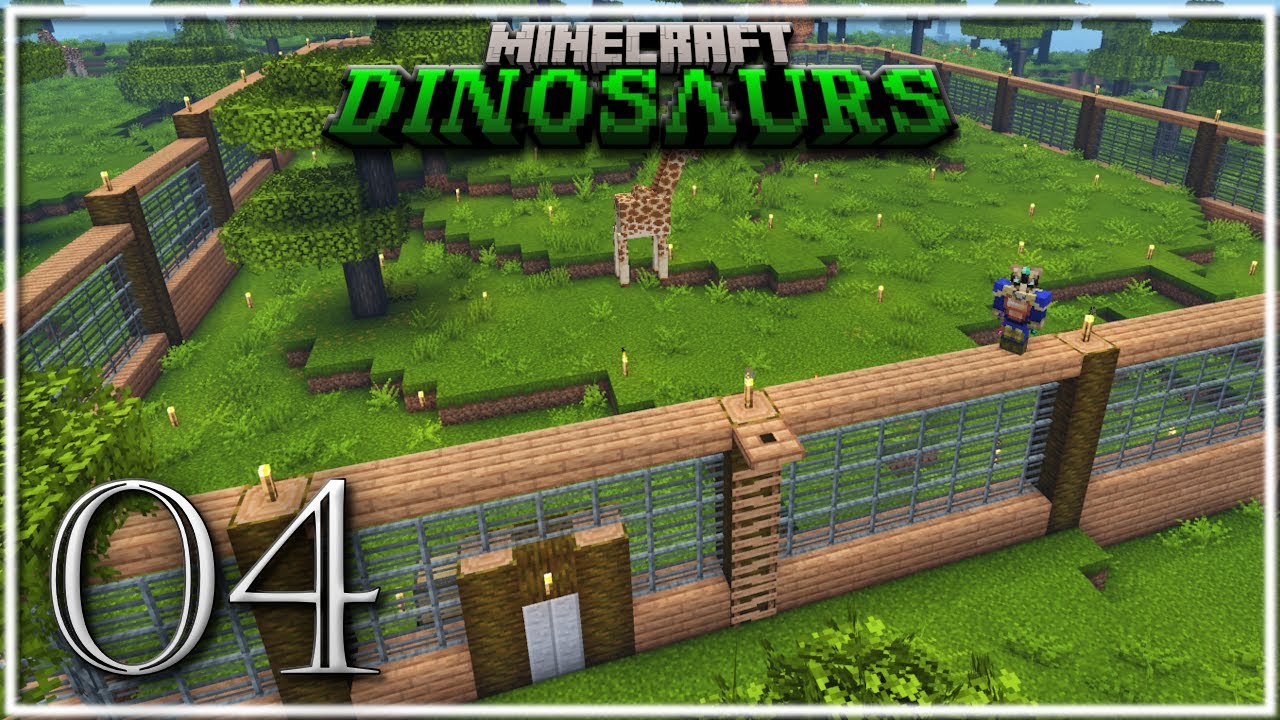 Building Our Park's FIRST ENCLOSURE! - Dino Survival [4] - YouTube