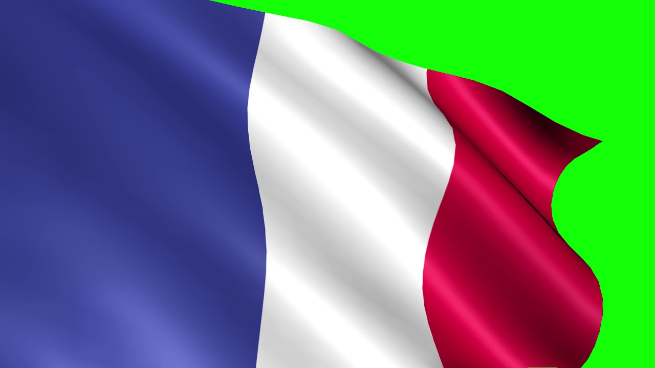 France Flag #2 - 4K Green screen FREE high quality effects - YouTube