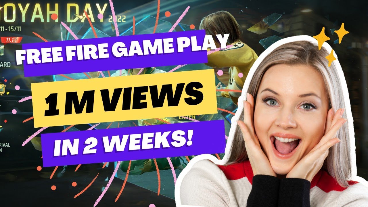 free fire game play video 1 million views in 2 days | free fire max ...