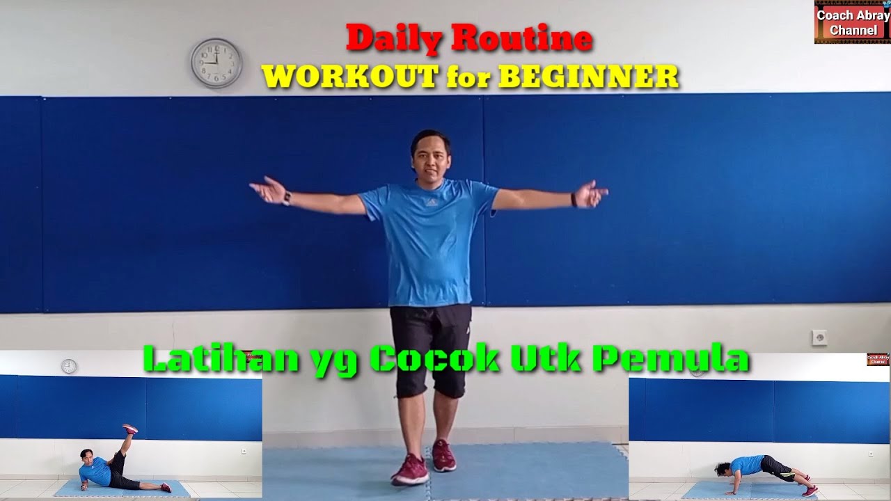 Latihan Olahraga Yang Mudah & Simple Untuk Pemula di Rumah | Fitness ...