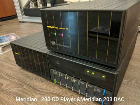 Meridian 200 CD Player And Meridian 203 DAC test - YouTube