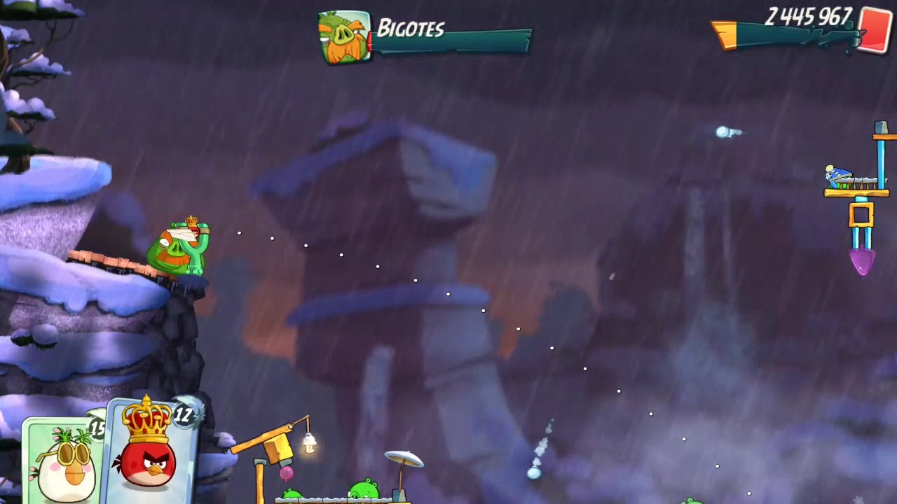 Rey cerdo en tirachinas en Angry Birds 2 - YouTube
