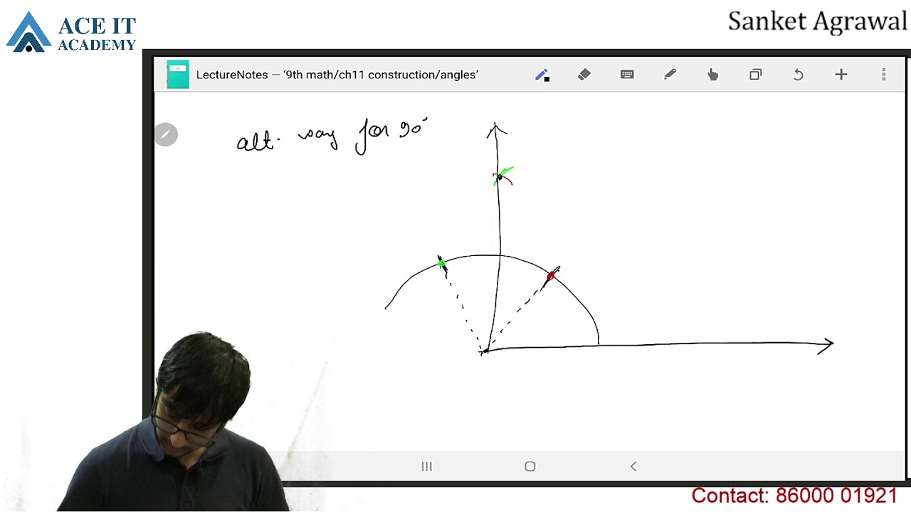 AIA 9th Math Construction Angles Lect 2 - YouTube