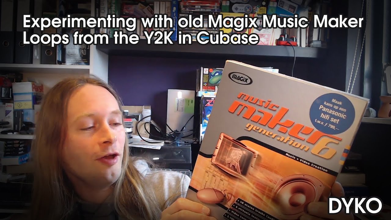 Experimenting with old year 2000 Magix Music Maker loops in Cubase ...