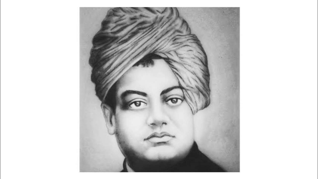 Drawing Swami Vivekananda|| Easy pencil sketch for beginners - YouTube