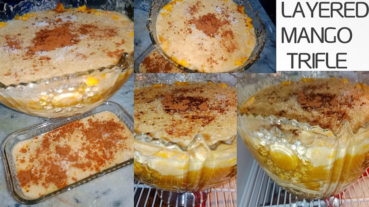 Layered Mango Trifle Recipe | Easy Mango Recipe | By Cooking With Surab ...