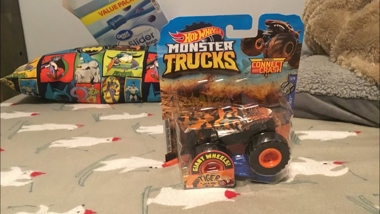 Tiger Shark Review ( Hot Wheels Monster Trucks ) - YouTube