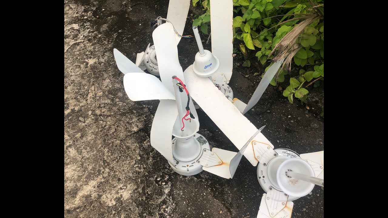Restoring 4 Severely damaged Windy ceiling fans - Part 1 - YouTube