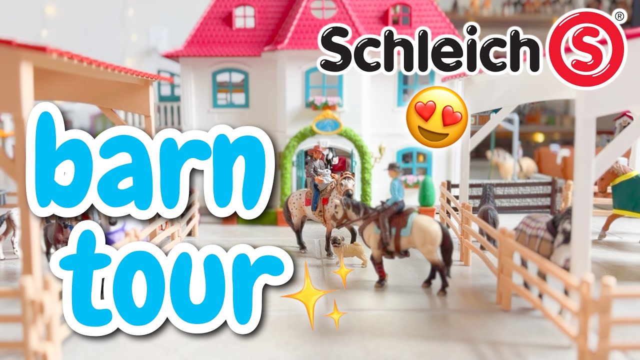 My BIGGEST Schleich Setup! HUGE 2024 Horse Barn Tour! - YouTube