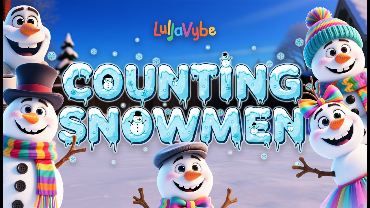 Counting Snowmen ☃️ | Learn to Count 1–10 with Cute Dancing Snowmen ...