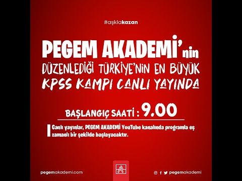 PEGEM AKADEMİ 2022 GENEL TEKRAR KAMPI TARİH-3 (21.06.2022)