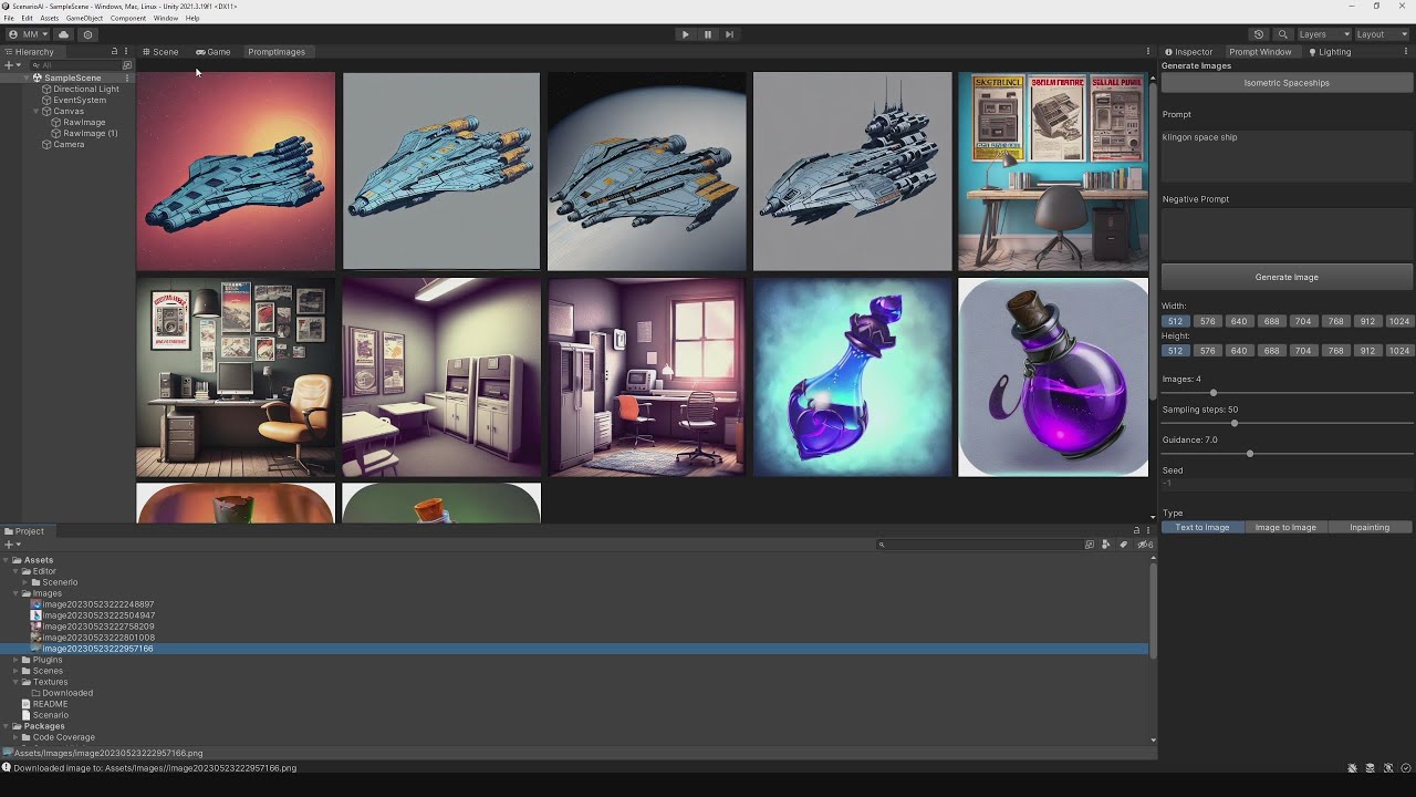 Testing Scenario AI content generator plugin for Unity - YouTube