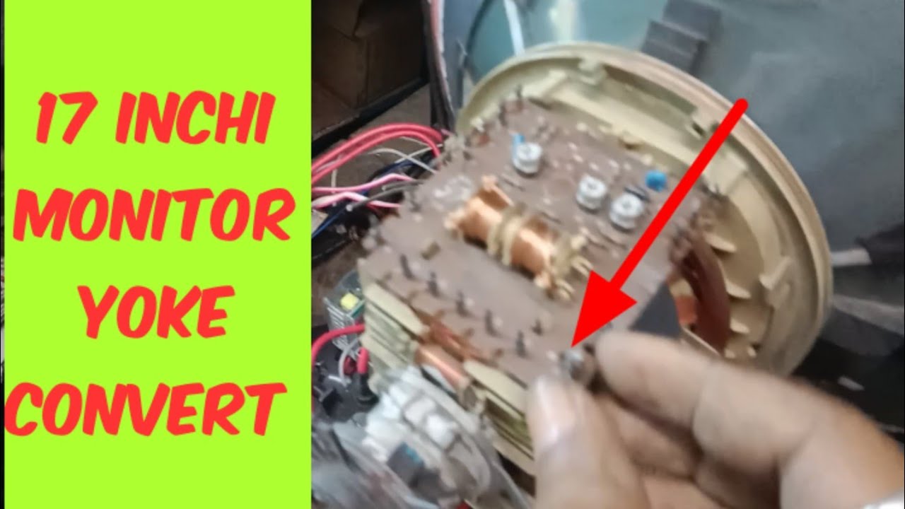 Monitor Yoke coil convert to Tv yoke coil. Tv repairing hindi. - YouTube