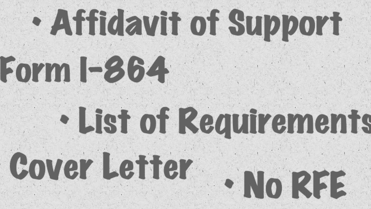 FORM I 864 AFFIDAVIT OF SUPPORT REQUIREMENTS AND COVER LETTER form-i-864-affidavit-of-support-requirements-and-cover-letter