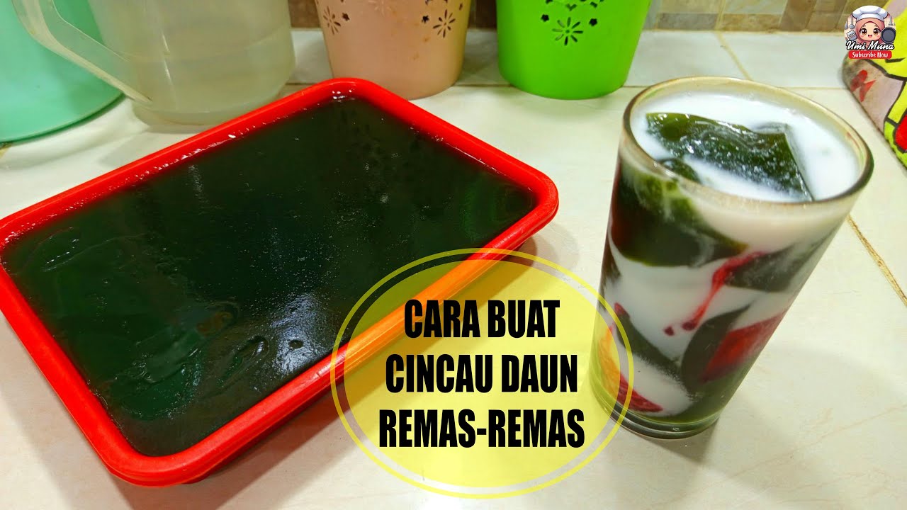 Proses Pembuatan Cincau Hijau Daun - YouTube