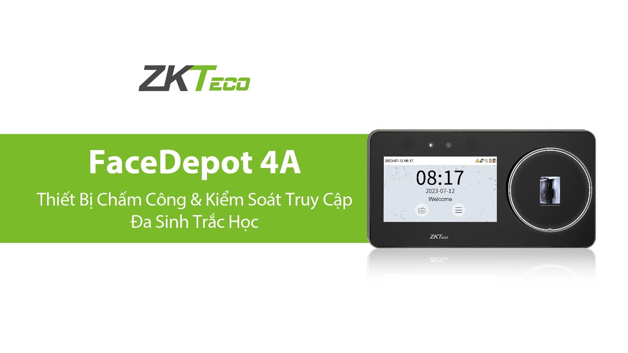 FaceDepot 4A - Thiết Bị Chấm Công & Kiểm Soát Truy Cập Đa Sinh Trắc Học Tiên Tiến - YouTube