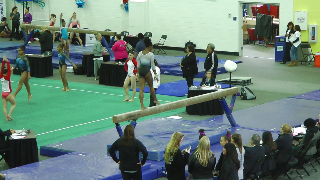 Naya Howard - Beam - 2017 Level 10 Regionals - Region 7 - YouTube