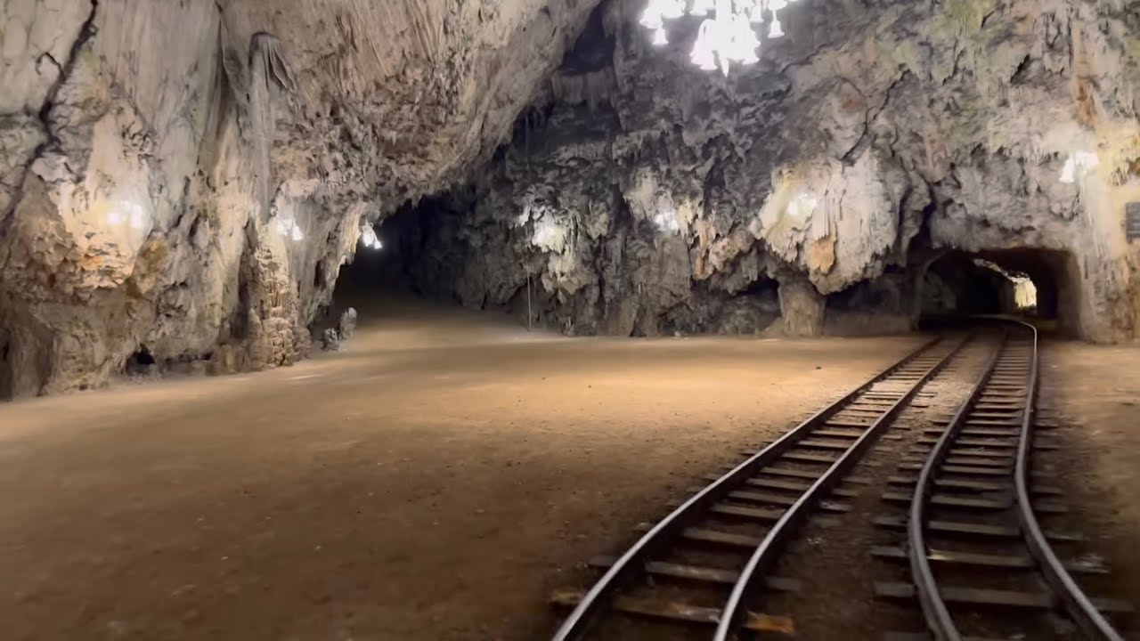 Narrow Gauge Underground Cave Railroad in Postojna, Slovenia | 4K UHD ...