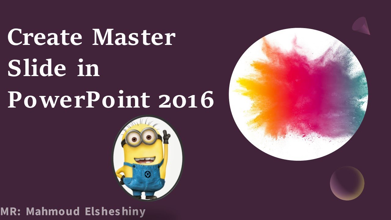 Master Slide In PowerPoint 2016 - YouTube