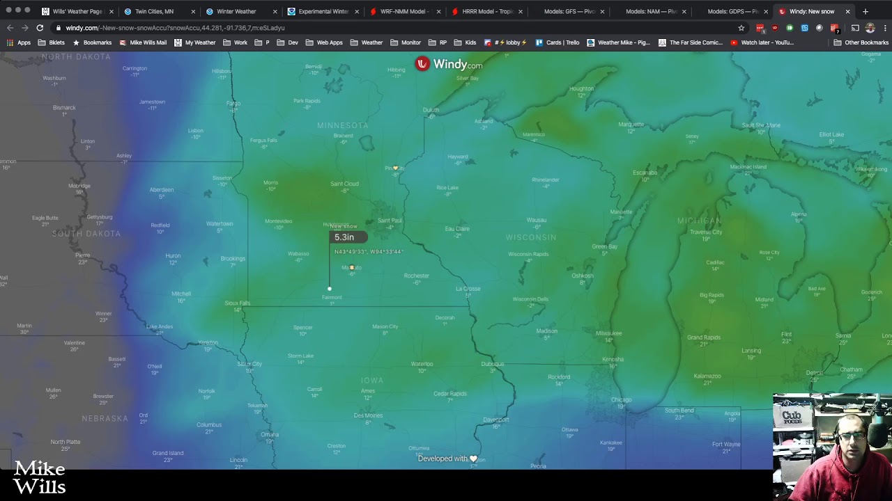 Weather Mike for the January 16-17 Snow Event - Predicted 6-8 inches ...