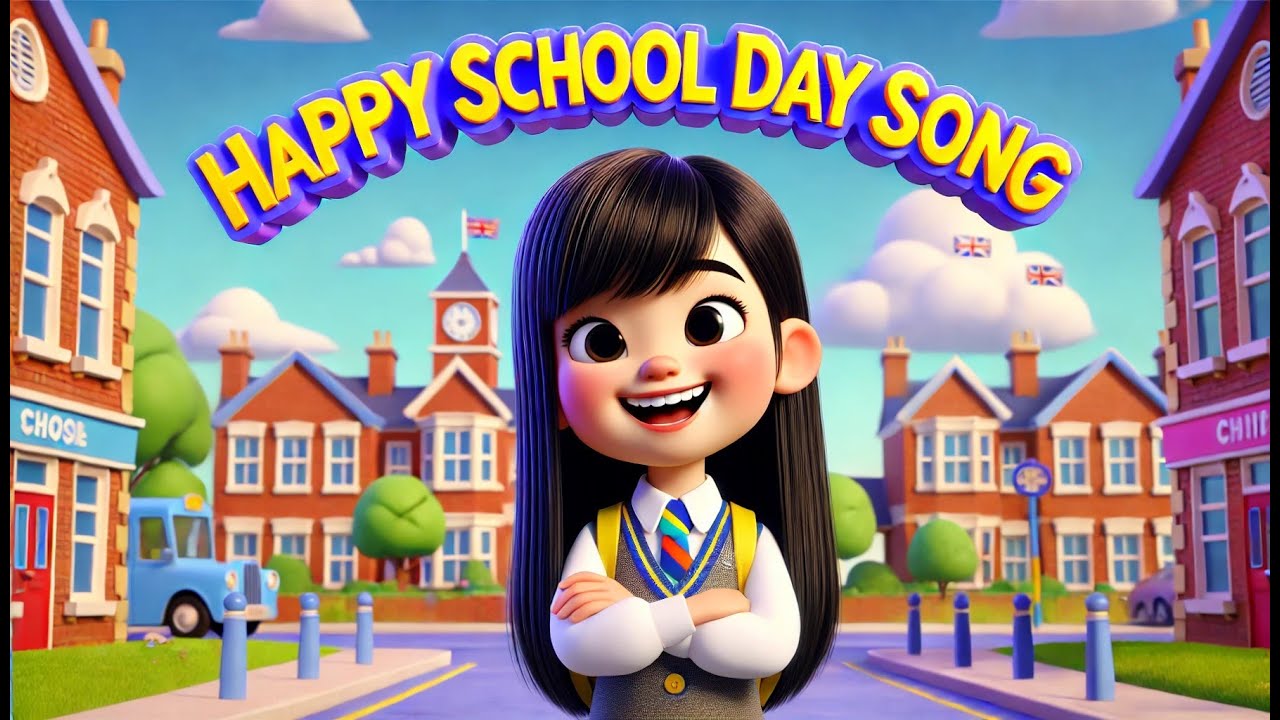 🎒 Happy School Day Song 🎶😃 | Fun Kids Song About School 🏫📚 | Children ...