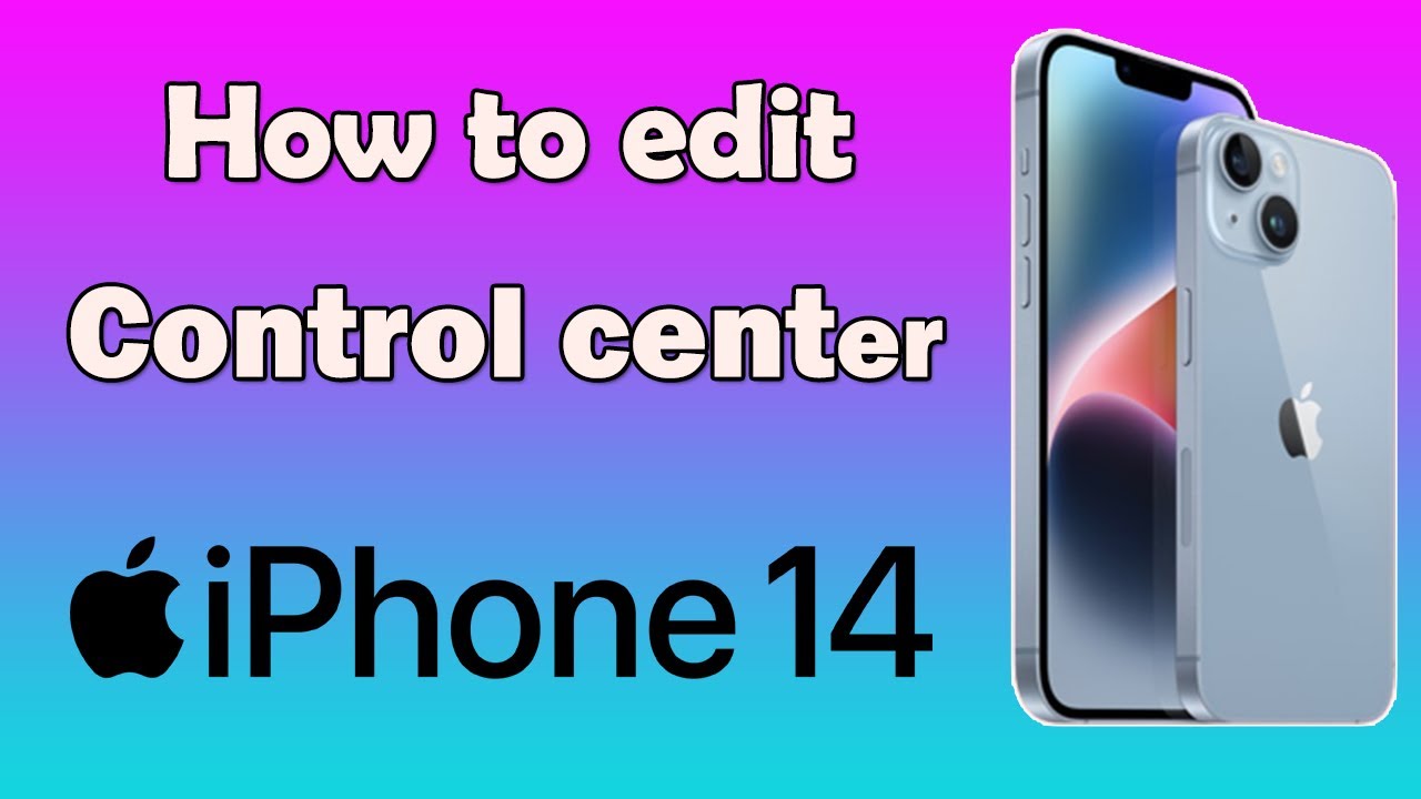 How to edit the control center on iPhone 14 Plus - YouTube