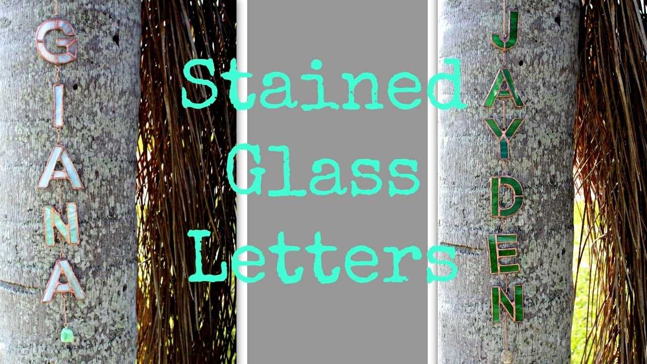 Window Stained Glass Letters