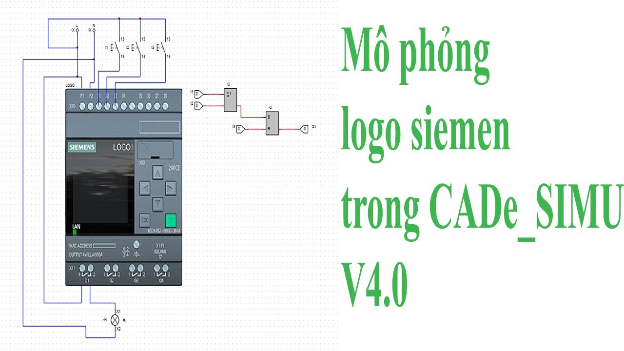 vẽ mô phỏng logo siemens trên phần mềm CADe -SIMU đơn giản | Kênh Điện ...