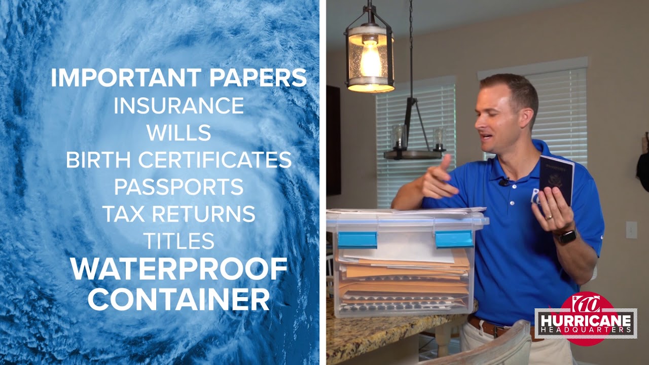How to protect your important documents in a hurricane | 10News WTSP ...