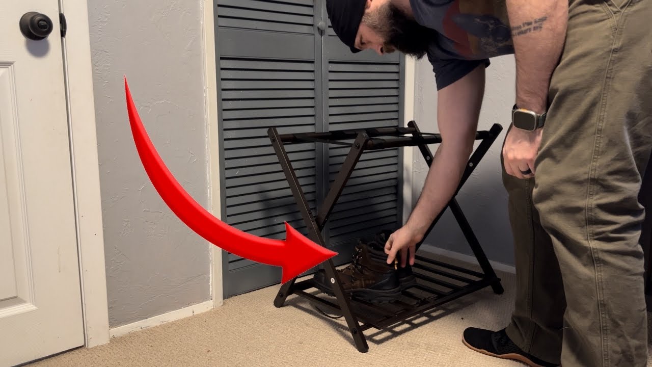 Organize with Ease: Folding Luggage Rack for Guest Room Review & Setup ...