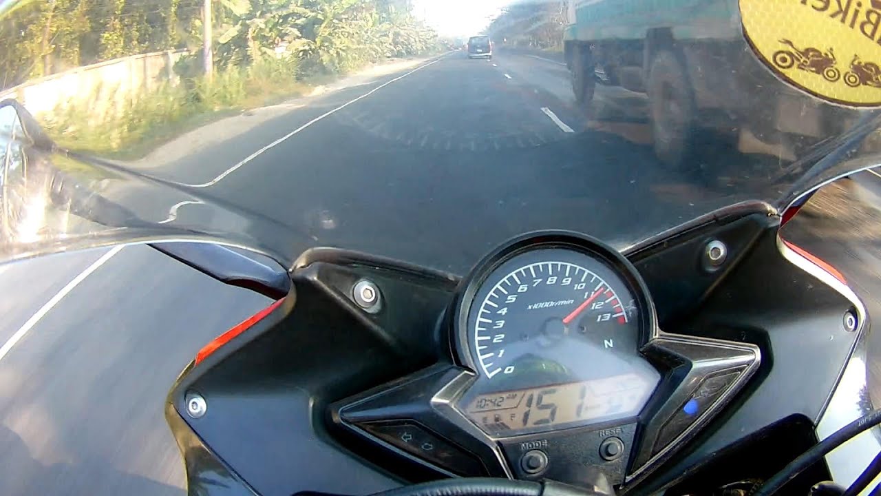 New Top Speed of CBR150R - YouTube
