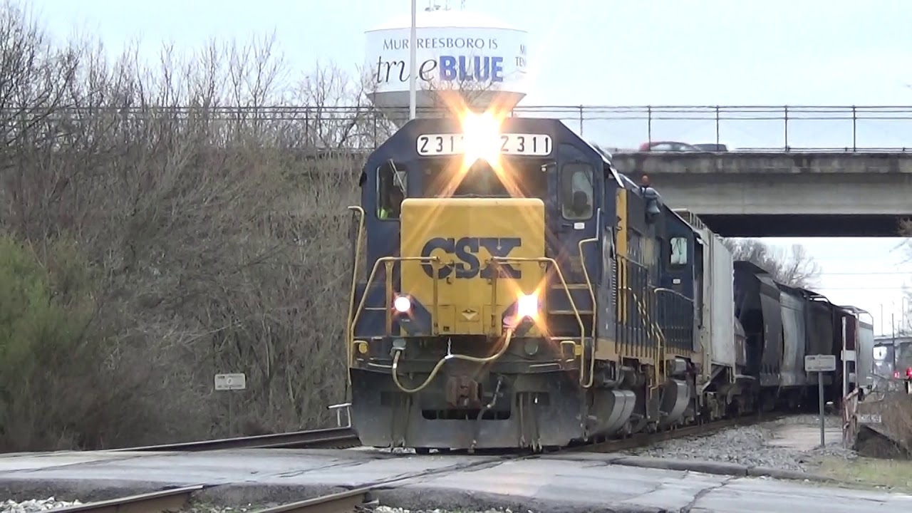 CSX Slug Set 2311/6907 Leads M771 on 3/1/19 - YouTube