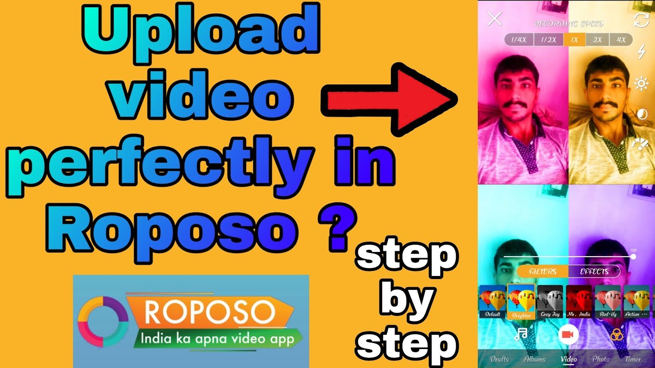 How To Post Video On Roposo // Step by step - YouTube