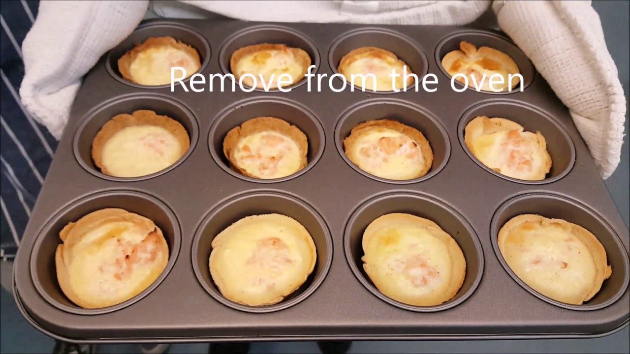 How to make mini Bread quiches - YouTube