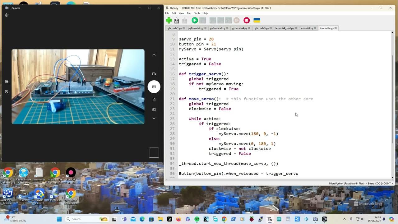 My video for Paul McWhorter's Pico W Lesson 69 - Exit a dual core ...