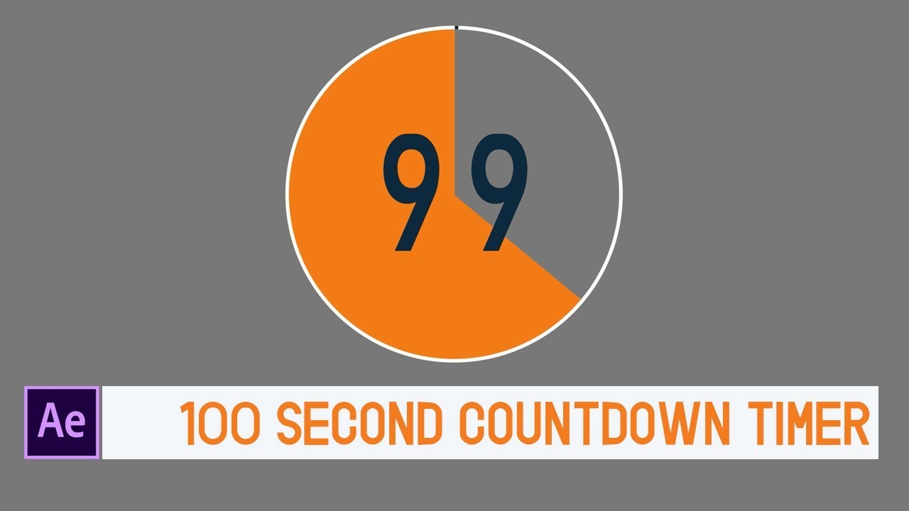 100 Seconds Animated Countdown Template | Free After Effects Template ...