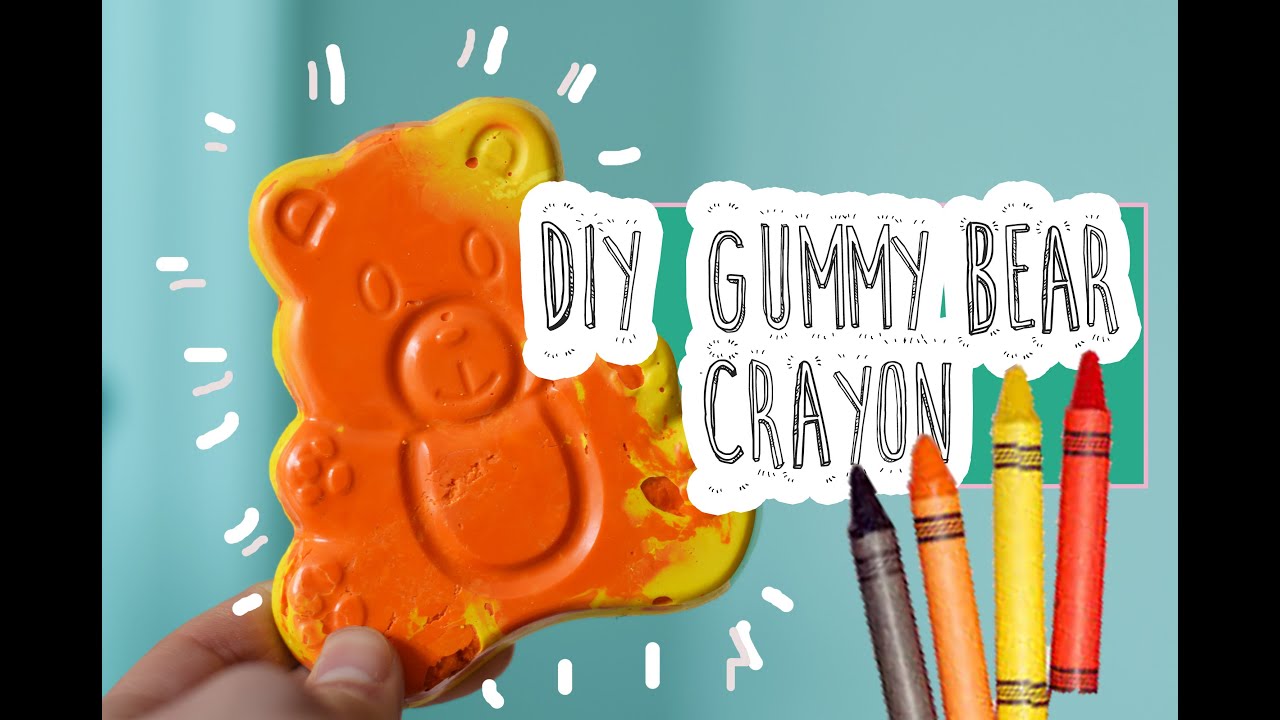 DIY gummy bear crayon! - YouTube