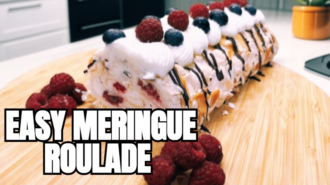 Meringue Roulade with Raspberry Easy Prepare a Recipe for Your Loved ...