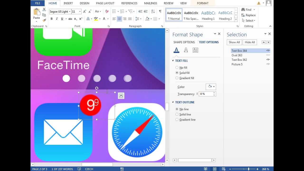 iOS 7 in Word - 26/30 - NOTIFICATION ICON - YouTube
