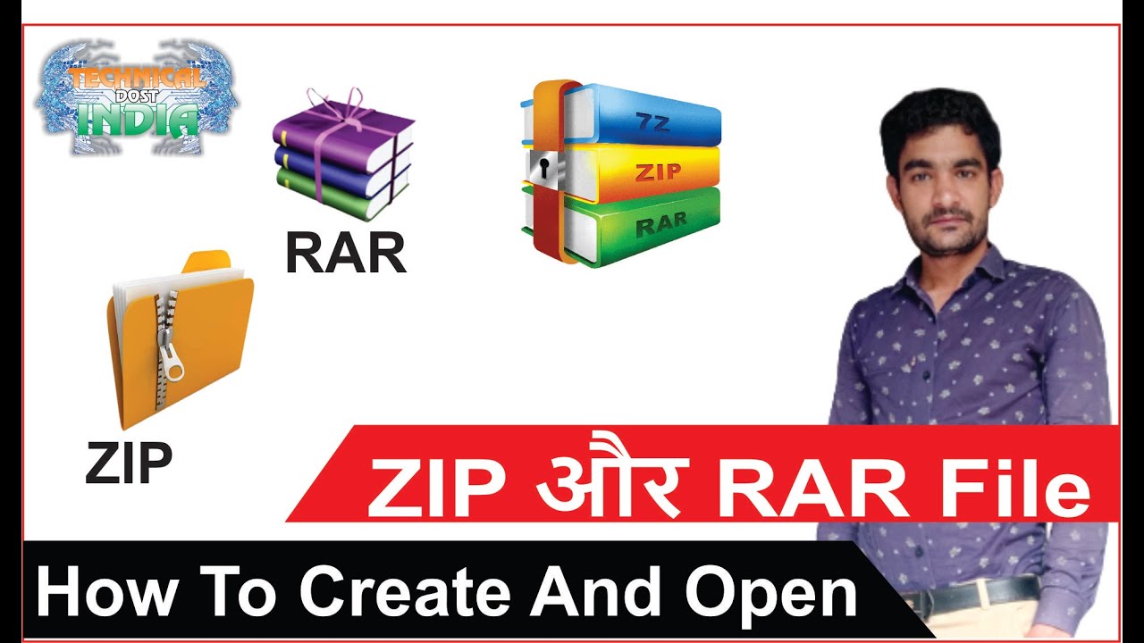 What Is Zip📂 Or Rar File? How To Create And Open in Your PC🖥️/Laptop💻 ...