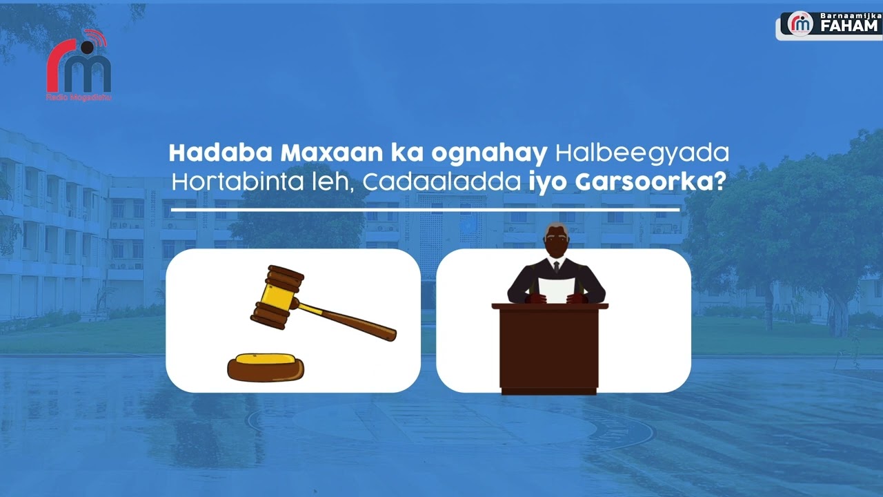 Barnaamijka Faham Tiirka Cadaalada - YouTube