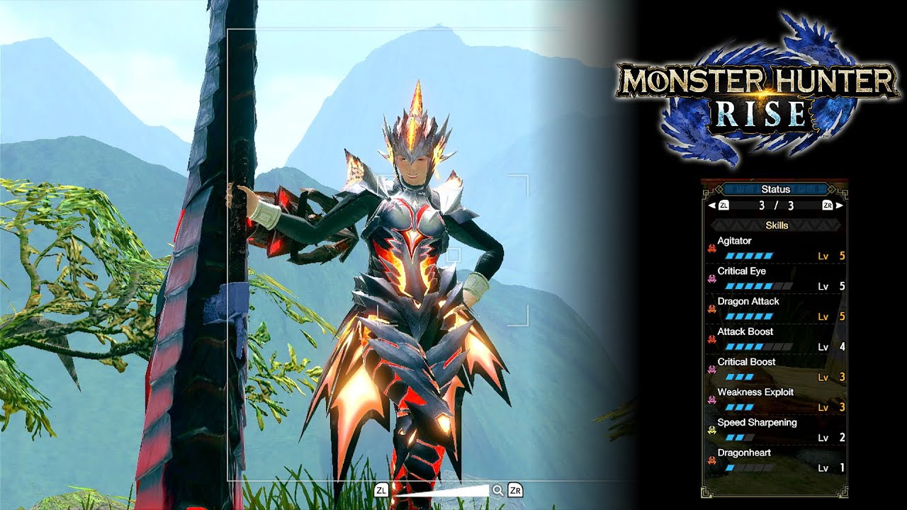 Monster Hunter Rise [VERSION 3.0] - Crimson Glow Valstrax Insetc Glaive ...