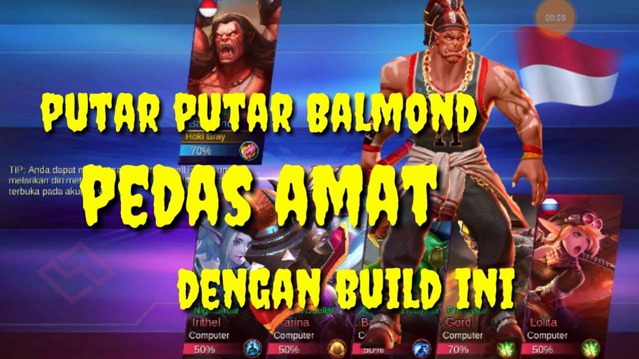 Pedas amat ini build,,balmond 1 vs 5 - YouTube